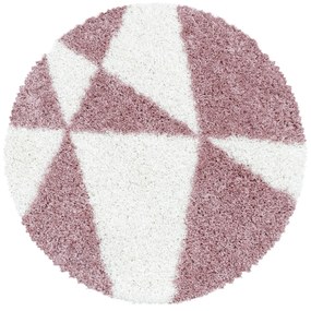 Ayyildiz Kusový koberec TANGO 3101, kulatý, Růžová Rozměr koberce: 120 cm KRUH