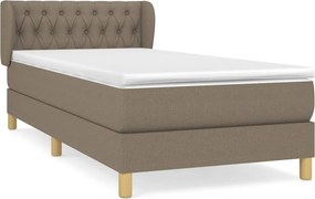 Box spring postel s matrací taupe 90x200 cm textil 3127017