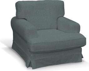 Potah na křeslo IKEA Ekeskog barva modrá látka pletený vzor
