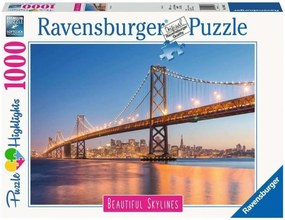 RAVENSBURGER Puzzle San Francisco most 1000 dílků 70x50cm skládačka 2414083