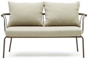 Světle zelená/béžová zahradní pohovka Salguer – Kave Home