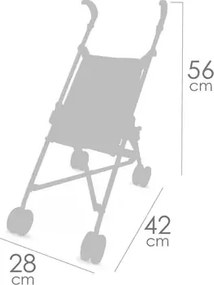 DeCuevas 90079 Skládací kočárek pro panenky golfové hole KOALA 2024 -