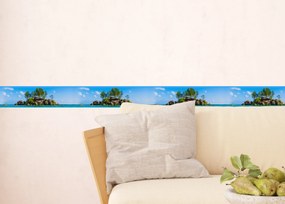 Samolepící bordura na zeď Ostrov | 5 m x 13.8 cm | DWB8203
