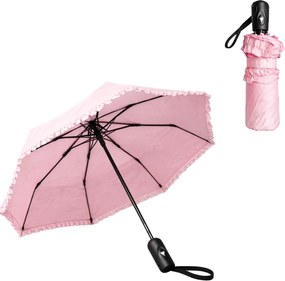 Skládací deštník NORVIA ⌀ 95 cm, růžový