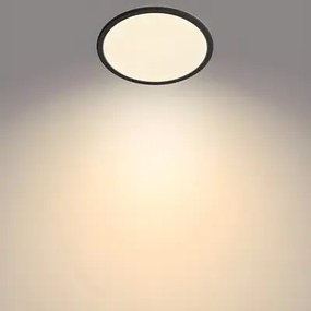 Philips SuperSlim CL550 černá / Stropní LED svítidlo / 15W / 2700K / O