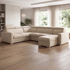Sedací souprava PEDRO U | 250x315x170 | rozkládací + 2x úložný prostor | VÝBĚR TKANIN