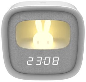 LED Stmívatelná noční lampička s budíkem BUNNY LED/1,2W/5V 3000K