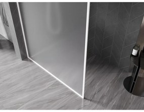 Mexen, Mexen Kioto-XF sprchová stěna s rámem 50 x 202 cm, matná 10 mm, bílá - 800-050-104-20-30-X