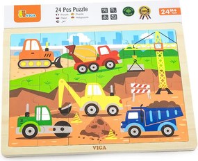 Dětské dřevěné puzzle Viga Stavba