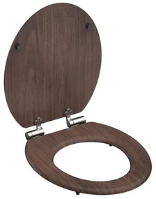 Eisl Sanitär WC prkénko MDF Soft Close Dark Wood 80193