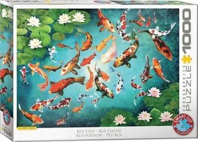 EUROGRAPHICS Puzzle Koi kapři / 1000 dílků / 68 × 48 cm