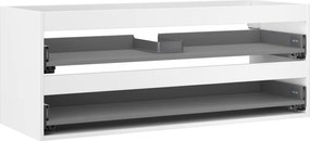 Mexen Box-A, závěsná skříňka 120 cm, 2 zásuvky, bílá matná, 91AX0-1200-470-2-01