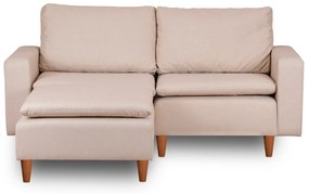 Hanah Home Rohová pohovka LUNGO MINI krémová