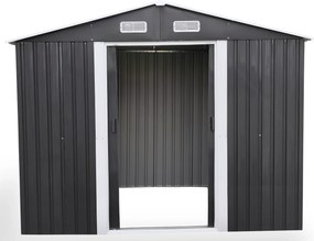 Zahradní domek BestBerg BBSH-608A / 5,3 m² / 205 x 257 x 202 cm / antracit/bílá