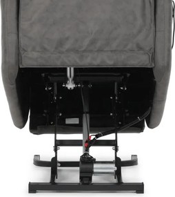 Polohovací křeslo černé, elektrické TV-L8902 BK3