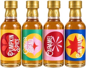 SANTA'S SYRUP SLEIGH Sada sirupů 45 ml 4 ks