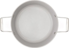 Elmich Nepřilnavá keramická hluboká pánev Zen Ø 28 cm - krémově bílá