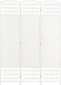 HOMCOM 3-panelová příčka 120x170 cm skládací rozdělení místnosti s dekorací z papírního lana a dřevěným rámem pro ložnici a obývací pokoj | Aosom