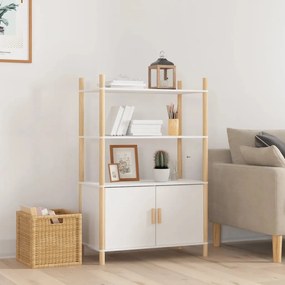 Skříň highboard bílá 80x40x121 cm kompozitní dřevo