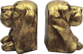 Zlaté antik zarážky na knihy Baset Antique - 24*13*19 cm
