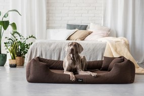 Ortopedický pelíšek pro psa BRUNO hnědý Velikost: 3XL 160x110  cm