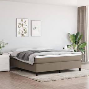 Rám postele s boxspringem taupe 160 x 200 cm textil 3120874