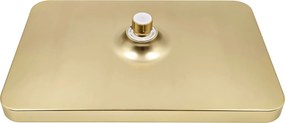 Rea, Obdélníková dešťová sprcha REA JS-032 Brushed Gold, REA-P0396