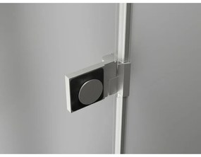 Mexen Lunar-B Duo výklopný sprchový kout 100 x 70 cm, čiré sklo, broušená ocel, 832-100L-070P-97-00