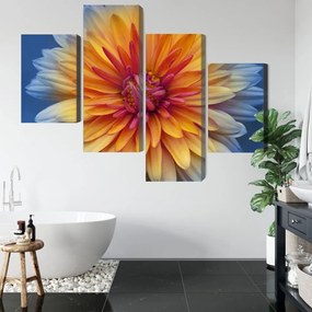 Vícedílný obraz Chryzantéma Květina Zblízka 3D Nedostatek Nedostatek Plátno Canvas 120x75