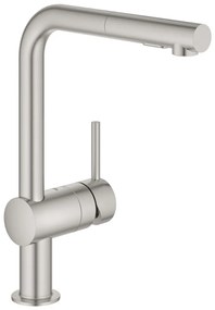 Grohe Minta - Dřezová baterie s výsuvnou sprškou, supersteel 30274DC0
