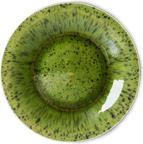 Set 2ks zelený keramický jídelní talíř The Emeralds - 27*3cm