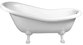 Polysan Retro Vana volně stojící 169x75 cm, bílá/ nohy bílé 42112