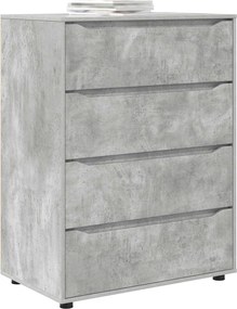 Úložné skříně 80 x 48 x 105 cm Kompozitní dřevo Betonově šedá 3406228