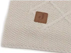 Jollein Check Knit Oatmeal / Deka pletená / 75×100 cm / TOG 1 / 60% ba