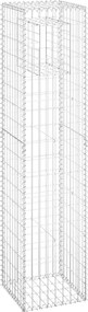 Gabionové sloupky 2 ks 40 x 40 x 180 cm železo 151265