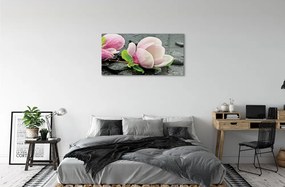 akrylový obraz Magnolia kameny 100x50 cm