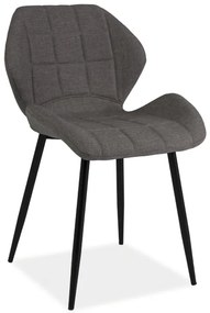 Jídelní čalouněná židle HULK šedá/černá