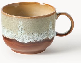 Sada ručně vyrobených hrnků s reaktivní glazurou 70's, 2 díly