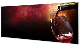 akrylový obraz červené víno 120x60 cm