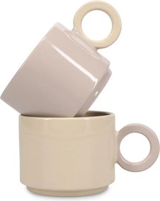 Béžový kameninový hrnek 280 ml Lou – ONA