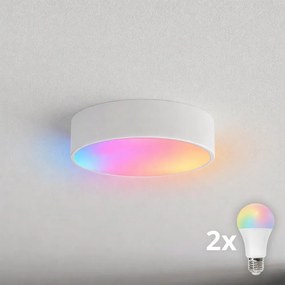 Brilagi - LED RGBW Stmívatelné stropní svítidlo CLARE 2xE27/9W/230V Wi-Fi bílá