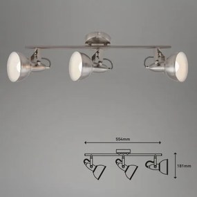 Bodové svítidlo 3xE14/40W/230V matný chrom