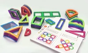 MAGFORMERS Geometrie 2: Rovina a prostor - box 43 dílků