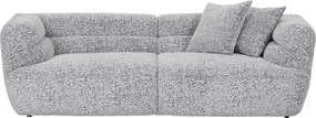 XXXLutz POHOVKA BIG SOFA, textil, černá, bílá Carryhome - Pohovky - 001877078701