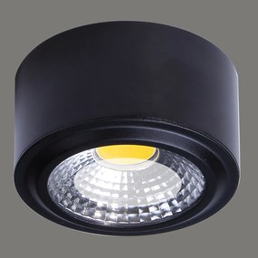 ACB Iluminacion Stropní LED svítidlo STUDIO, ⌀  12 cm, 12W, CRI90 Barva: Černá, Stmívání: TRIAC