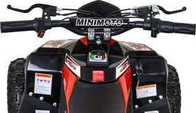 Ramiz Čtyřkolka na baterie E-STAR červená 35 km/h + motor 1000W + nafukovací kola + nastavení sedadla