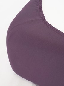 MK Lůžkoviny Jersey prostěradlo s elastanem Deluxe 220 × 200 cm – ametystová