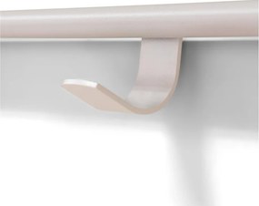 Taupe ocelový nástěnný věšák s poličkou 60 cm Rex – Spinder Design