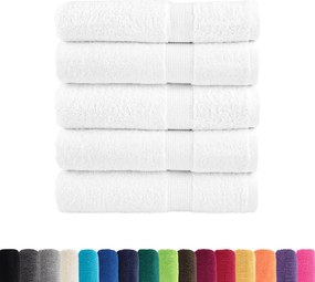 Prémiové ručníky do sprchy SOLUND 25 ks bílé 70 x 140 cm 600 g/m² 137131