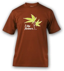 Ganja flower - tričko s potiskem